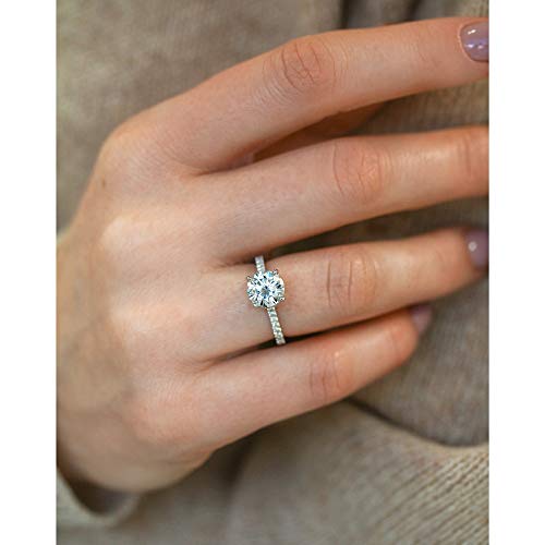 Kobelli 2ct Round Moissanite Fancy Hidden Halo - white-gold / 5.0 G-H