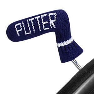 scott edward blade putter cover knitted, 1 piece in pack, fits golf blade putters cute and soft