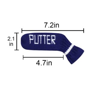 Scott Edward Blade Putter Cover Knitted, 1 Piece in Pack, Fits Golf Blade Putters Cute and Soft