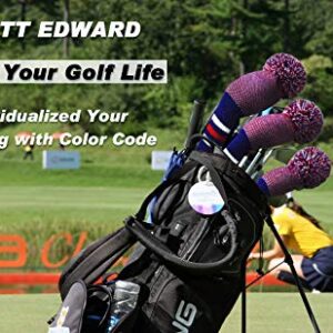 Scott Edward Golf Headcovers for Woods Set of 3 Fits Well Driver(460cc) Fairway Wood and Hybrid(UT) The Perfect Change for Golf Bag