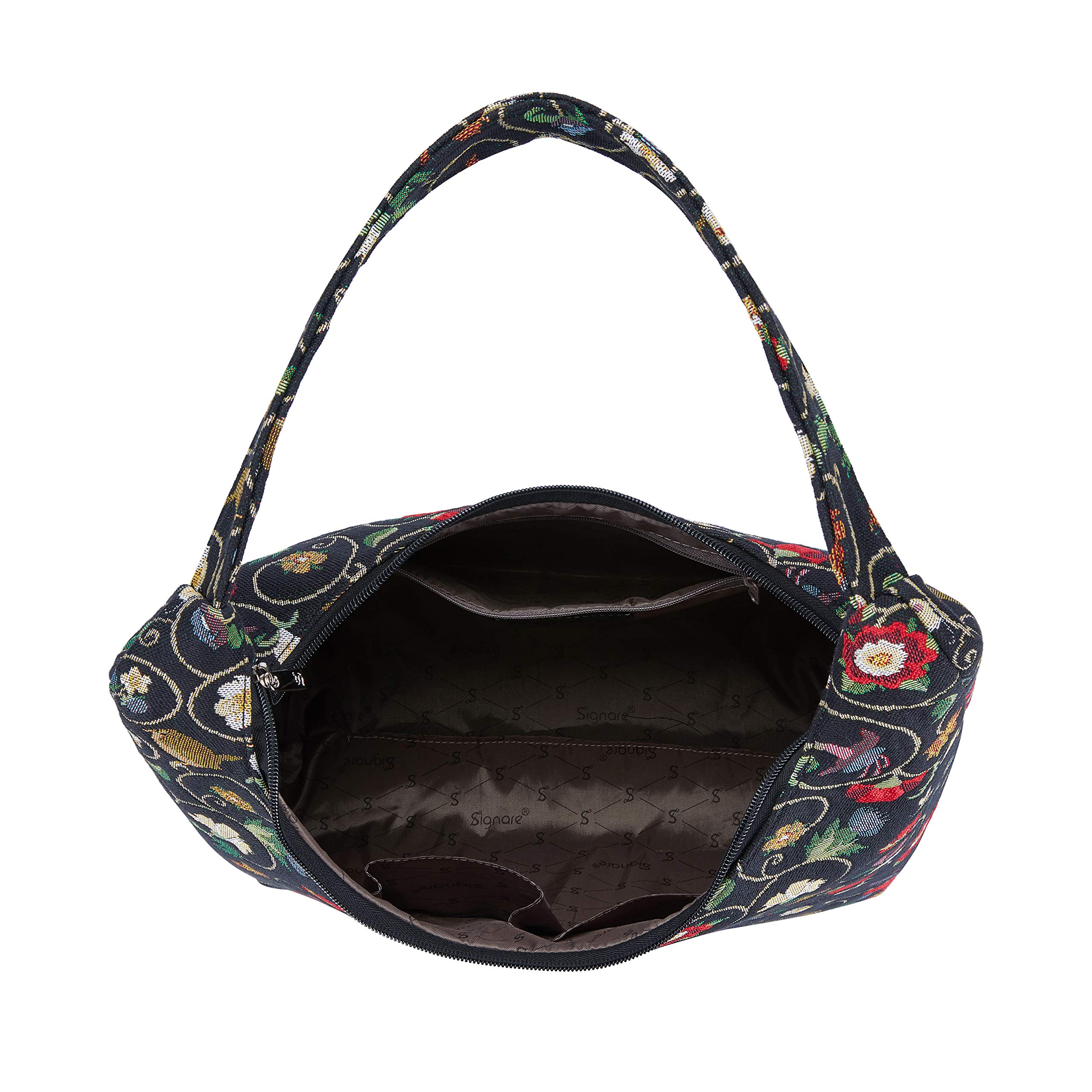 Signare Tapestry Hobo Shoulder bag Slouch Purse For Women with Jacobean Dream Design (HOBO-JACOB)