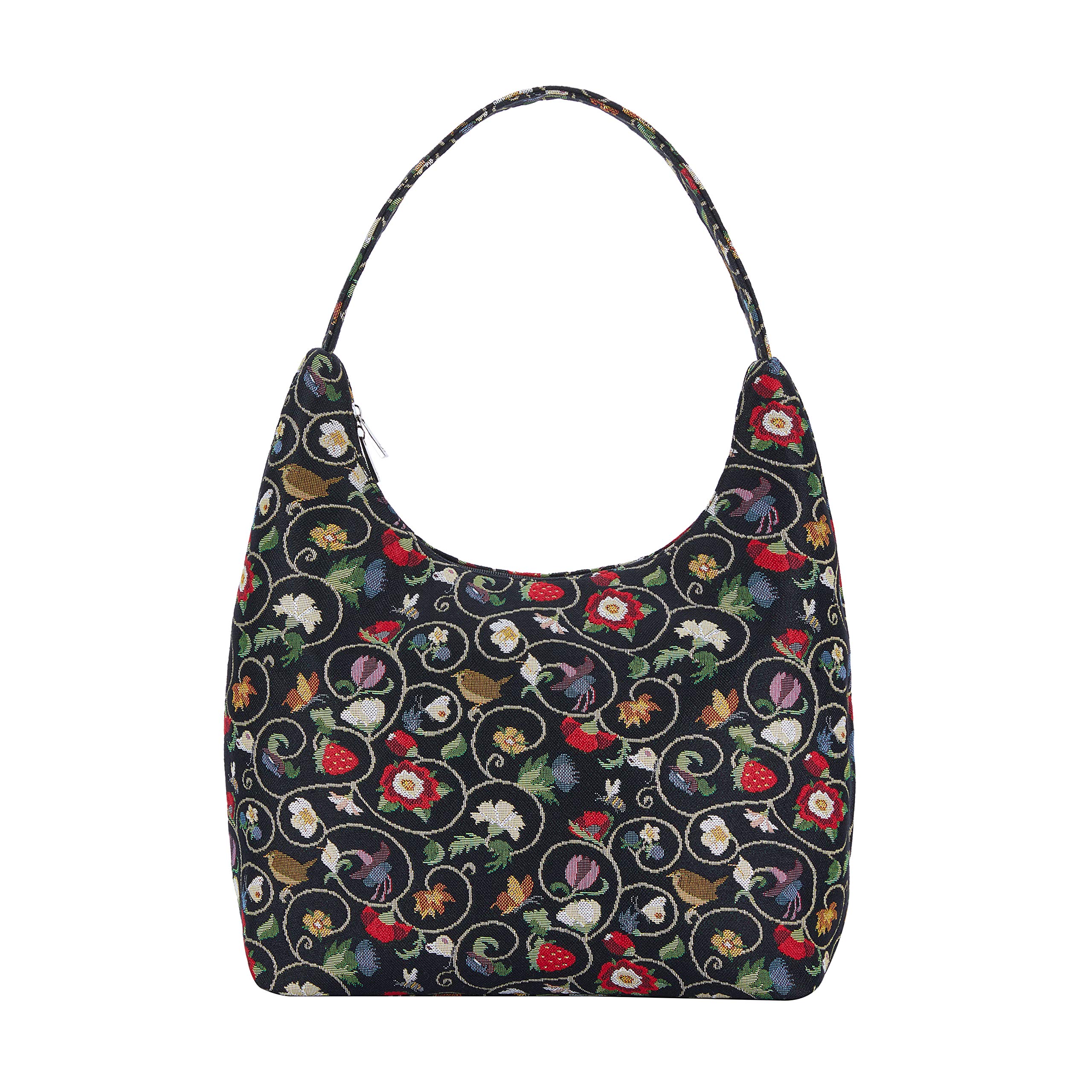 Signare Tapestry Hobo Shoulder bag Slouch Purse For Women with Jacobean Dream Design (HOBO-JACOB)