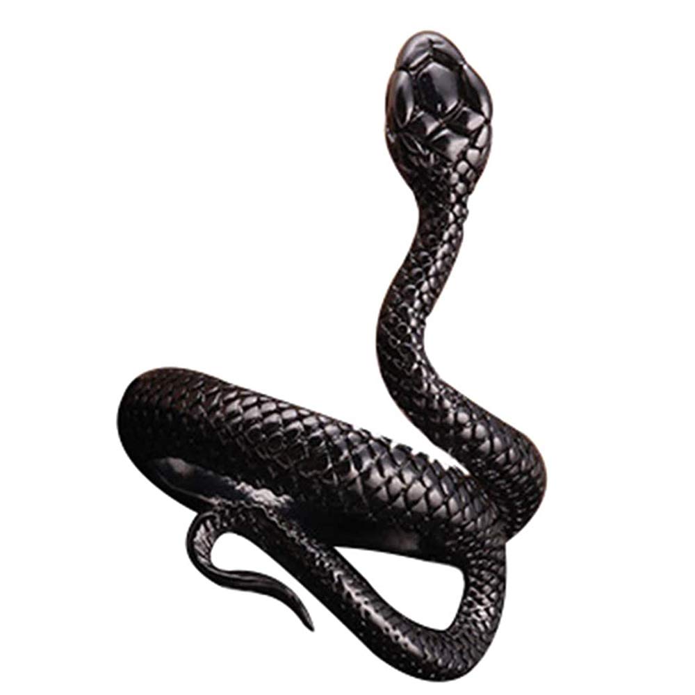 Snake Ring Animal Punk Vintage Ring for Men Women Retro Opening Adjustable Ring