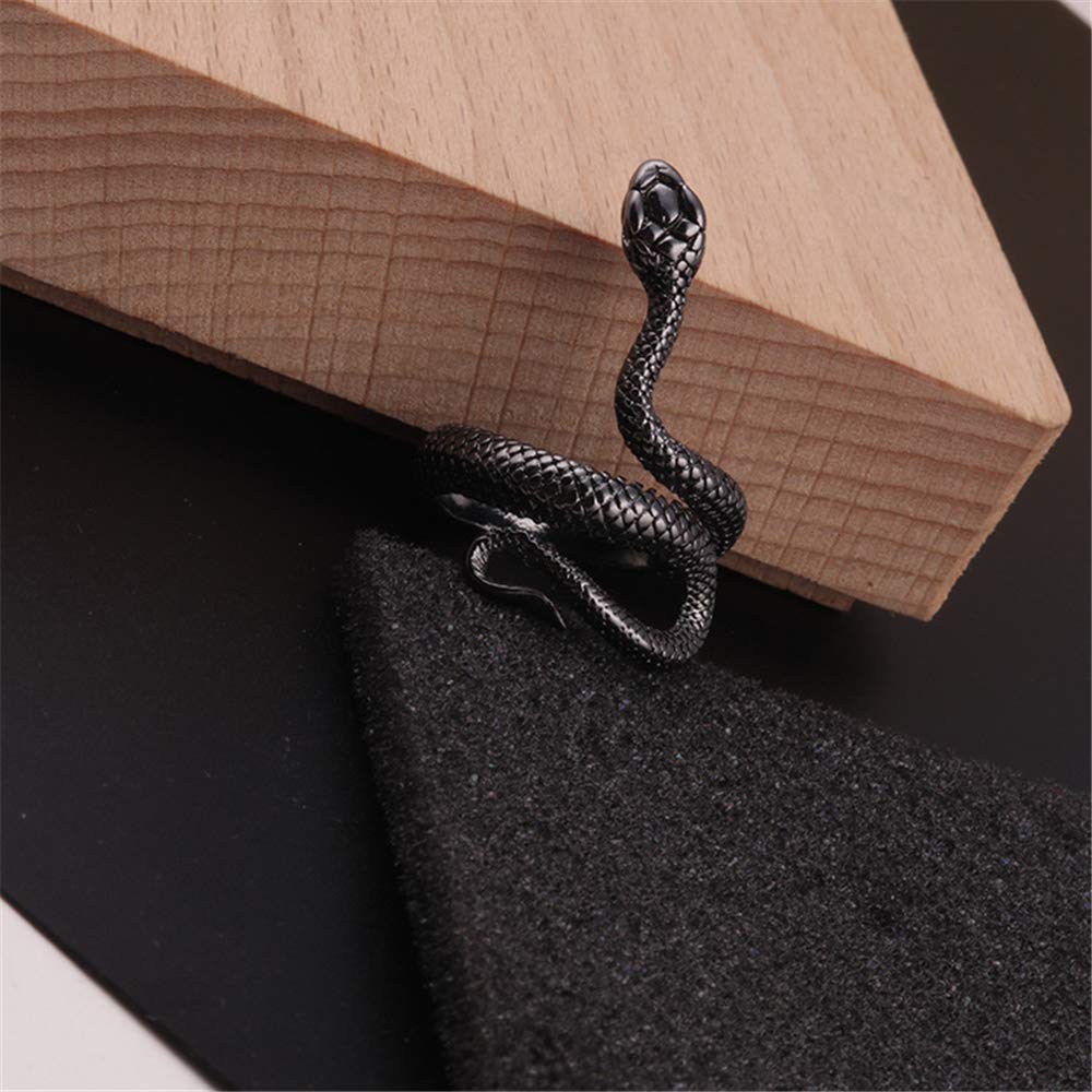 Snake Ring Animal Punk Vintage Ring for Men Women Retro Opening Adjustable Ring