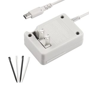 dsi charger kit, ac power adapter charger and stylus pen for nintendo dsi, wall travel charger power cord charging cable