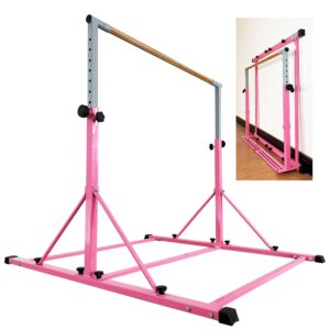 marfula gymnastic bar for kids and teenage ages 3-20, 350 lbs weight capacity, gymnastic kip bar horizontal bar for gymnast, gymnastic training equipment for home and gymnastic center use