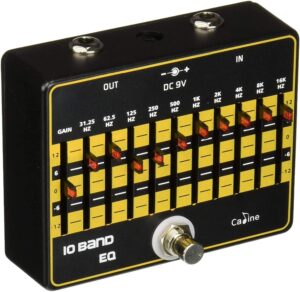 caline cp-24 10-band eq equalizer guitar effects pedal with true bypass