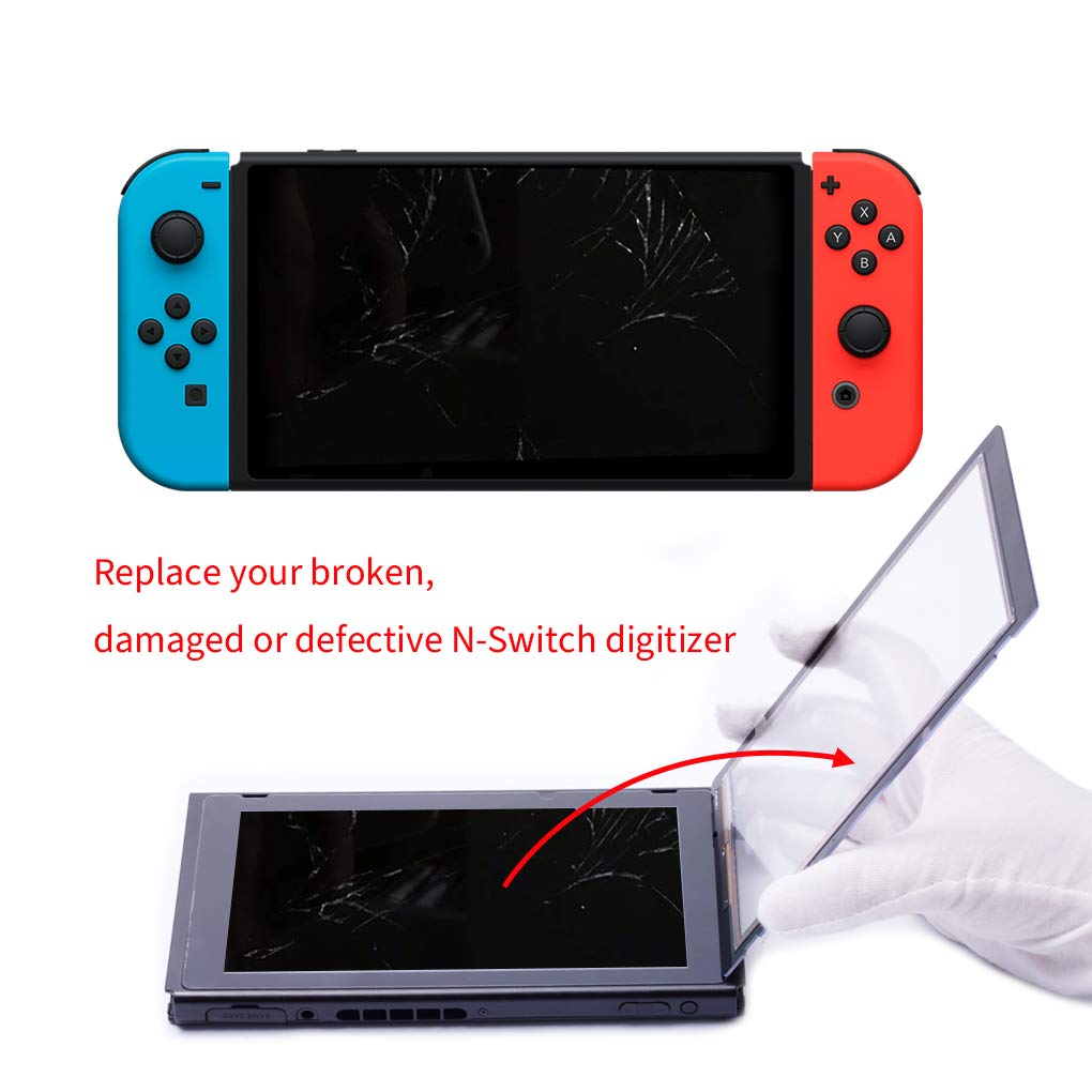 TOMSIN Touch Screen Digitizer Compatible with Nintendo Switch HAC-001/HAC-001(-01)