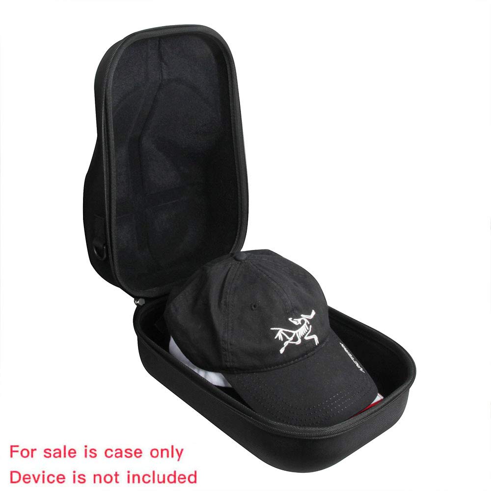 Hermitshell Baseball Hat Case Hard Travel Cap Carrier Case Holder for 6 Caps Hat Bag (Black)