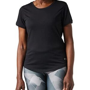 Under Armour Womens Streaker Short-Sleeve T-Shirt , Black (001)/Reflective , X-Small