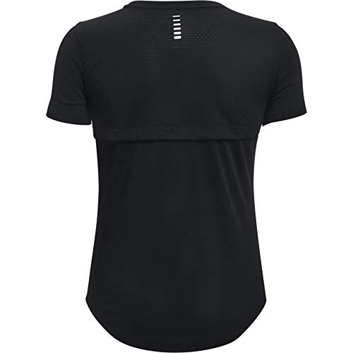 Under Armour Womens Streaker Short-Sleeve T-Shirt , Black (001)/Reflective , X-Small