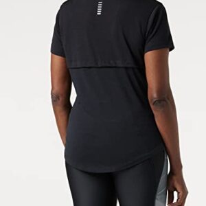 Under Armour Womens Streaker Short-Sleeve T-Shirt , Black (001)/Reflective , X-Small