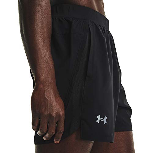 Under Armour Men's Launch 5-inch Shorts , Black (001)/Reflective , Medium