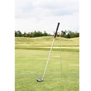 mobile pro shop v-shaped golf club stand keeps your clubs clean, dry & visible, made of highly durable stainless steel - easy to carry golf club holder