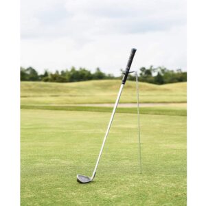 mobile pro shop v-shaped golf club stand keeps your clubs clean, dry & visible, made of highly durable stainless steel - easy to carry golf club holder