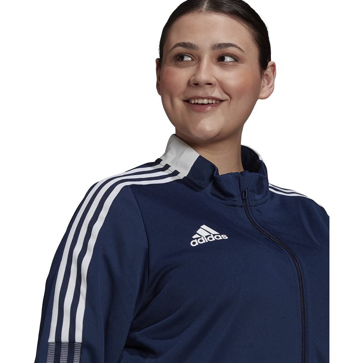 adidas womens Tiro 21 Track Jacket Team Navy Blue 1X