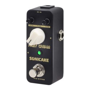 sonicake fuzz guitar effect pedal fazy cream vintage fuzz pedal true bypass