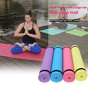 Tantisy ◢ 1/2-Inch Extra Thick High Density Exercise Yoga Mat for Men & Women - Non Slip Exercise Mat for Yoga, Pilates, Stretching, Floor & Fitness Workouts