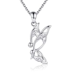 semicolon butterfly necklace survivor encouragement story isnt over yet struggle depression inspired necklace 925 silver pendant jewelry gift for women (silver)