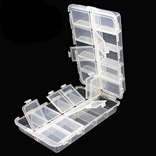 OriGlam Premium 20 Compartments Tackle Boxes, Tackle Utility Boxes, Plastic Box Storage Organizer Box Adjustable, Fishing Tackle Storage Box Organizer