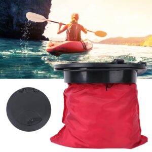 Tbest Kayak Deck Plate Kit 9 inch Hole Diameter Deck Hatch Waterproof Deck Plate Hatch Cover with Storage Bag ABS Plastic Access Cover Fishing Boat Accessory Kayak Hatch kajak lukendeckel