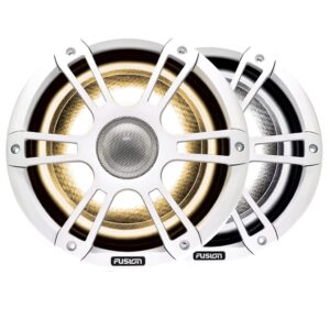 garmin fusion signature series 3, sg-fl652spw sports white 6.5-inch marine speakers, with crgbw led lighting, a brand