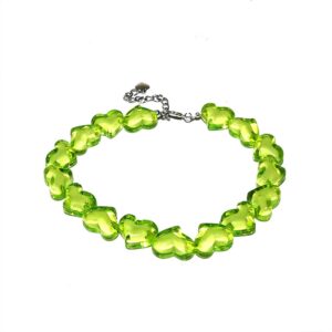 h&z colorful fashion love choker necklaces for women punk resin strand side chain bohemian female party statement jewelry - green