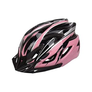 adult cycling bike helmet,lightweight unisex bike helmet,premium quality airflow bike helmet (black&pink)