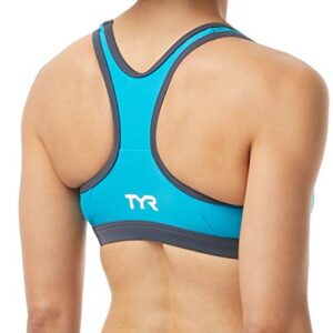 TYR BCORF6A566XS F Comp Racebk Tribra Turq/Grey XS