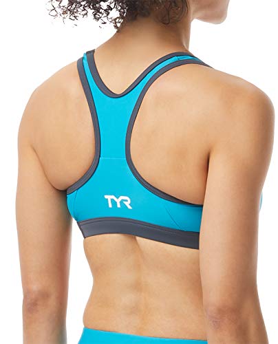 TYR BCORF6A566XS F Comp Racebk Tribra Turq/Grey XS