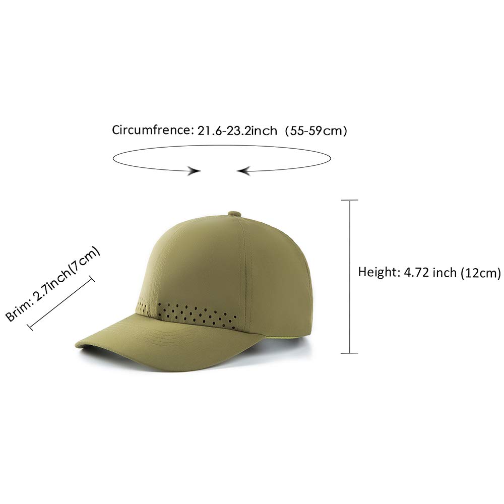 Women Quick Drying Baseball Cap Sun Hats Mesh Lightweight UV Protection for Outdoor Sports - Multiple Colors (#2 Army Green)