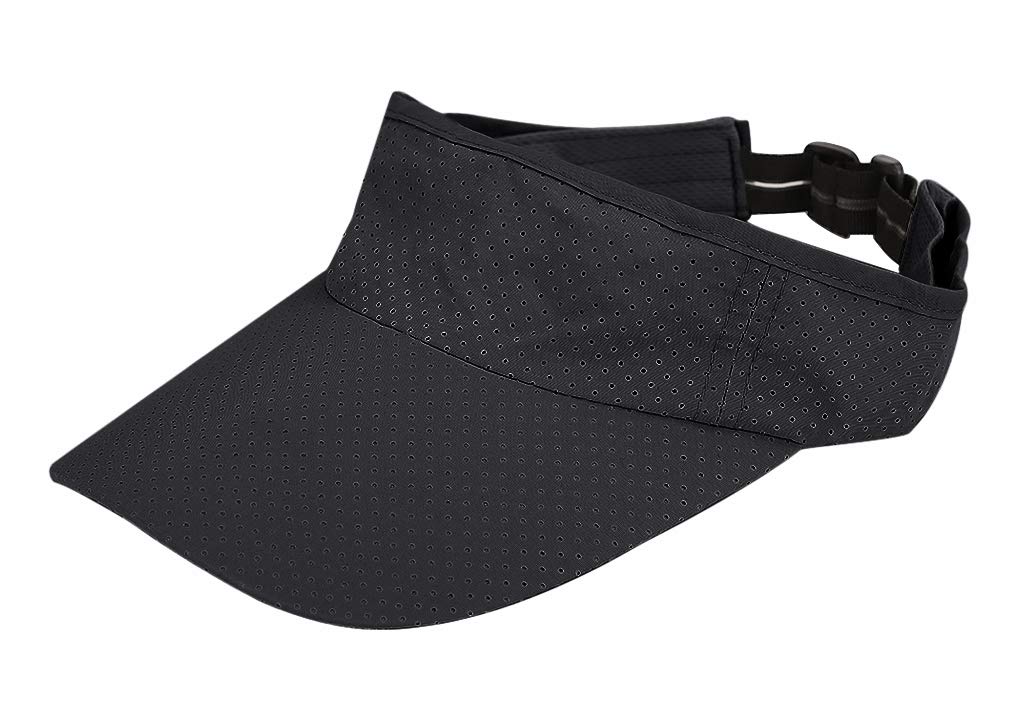 Sun Visor for Women Men, Quick Dry Mesh Sun Hat UV Protection Sports Headband Athletic Sportswear Running Hat Unisex Adults Outdoor Tennis Golf Tennis Baseball Cap Hiking Fishing Sun Visor Hats Black