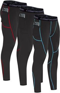 milin naco men's compression pants compression leggings sports compression pants & tights running tights ski base layer