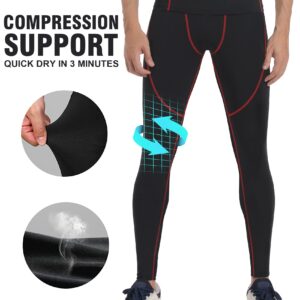 Milin Naco Men's Compression Pants Compression Leggings Sports Compression Pants & Tights Running Tights Ski Base Layer