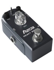 azor heavy metal distortion guitar pedal 3 modes effect controls for electric guitar true bypass