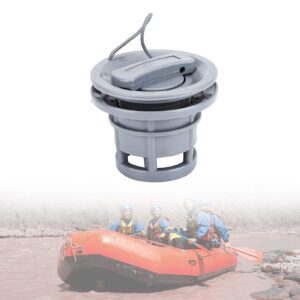 yosoo health gear inflatable boat valve, boat air valve with double seal leak, boat gas valve replacement, pvc boat valve for inflatable boats river rafts and kayaks (gray)