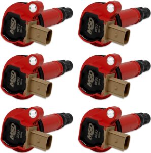 new msd ignition coil,red,6-pack,3-pin connector,2010-2016 3.5l v6 eco-boost engines,compatible with ford 2013-15 explorer,2011-14 f-150,2013-16 flex,2013-15 taurus,lincoln 2013-14 mkt