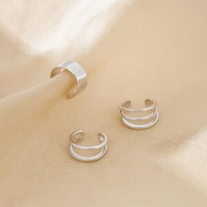 Ear Cuffs 925 Sterling Silver Ear Cuffs for Women Non Piercing Cartilage Cuffs Conch Earrings