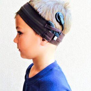 hearinghenry Junior Everyday Cochlear Implant Headband (Age 3yrs-10yrs) (Blue Galaxy)