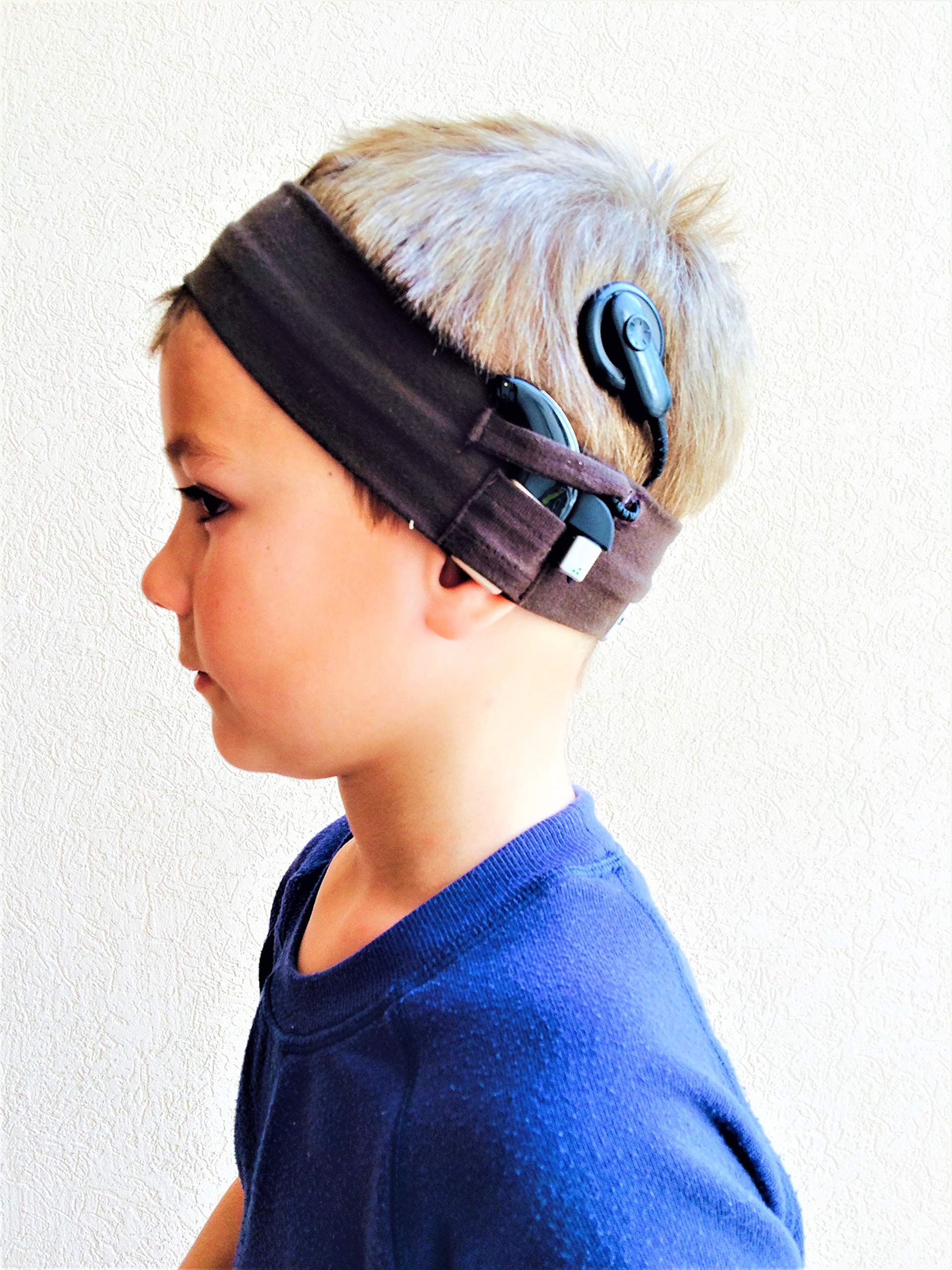 hearinghenry Junior Everyday Cochlear Implant Headband (Age 3yrs-10yrs) (Blue Galaxy)