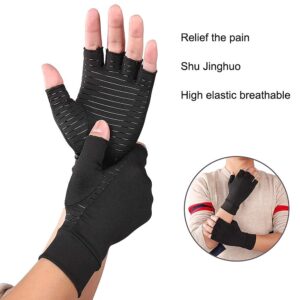 JADE KIT Copper Arthritis Gloves, Compression Gloves for Hands and Fingers Rehabilitation, Arthritis Gloves for Women Men Relief Hand Pain of Arthritis, Swelling, Carpal Tunnel - Size Medium