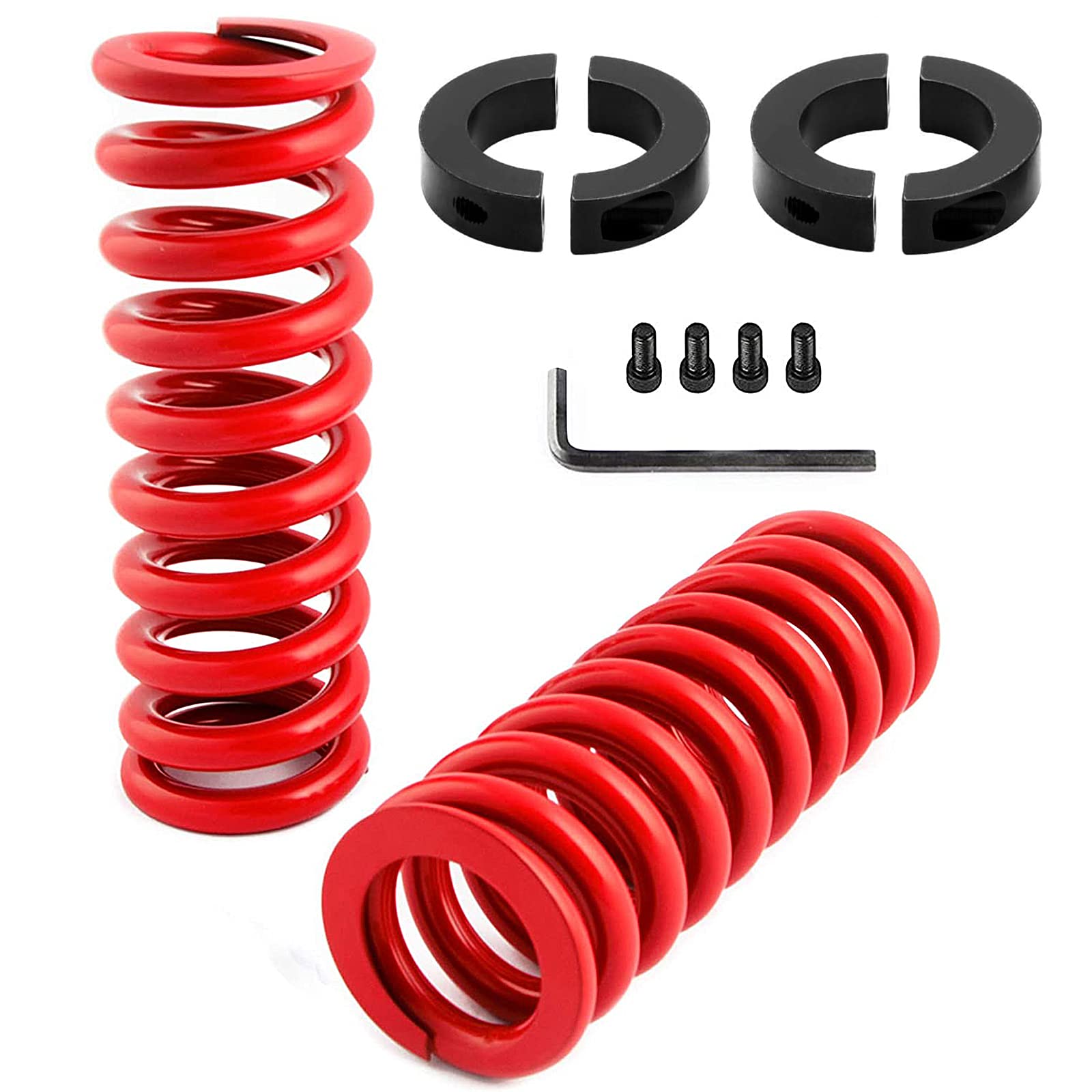 MOSNAI Golf Cart Springs for Yamaha G14, G16, G19, G20, G22, G29 Golf Cart Heavy Duty Rear Springs(2PCS Red)