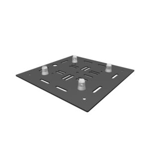 global truss 16" multi hole aluminum base plate black gt-mh base 16/blk