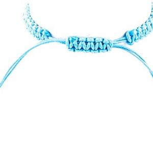 BlueRica Blue Dolphin on Adjustable Macrame Bracelet