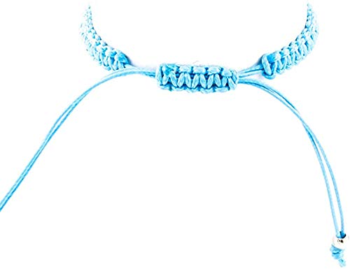 BlueRica Blue Dolphin on Adjustable Macrame Bracelet