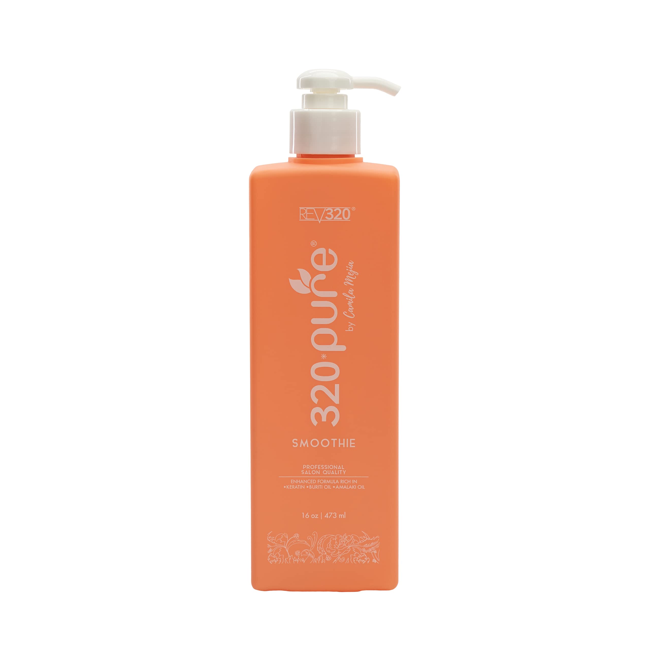 Rev320 320 Pure Smoothie - Leave In Conditioner - Pure Extracts - Frizz Control Lock In Moisture (16oz)