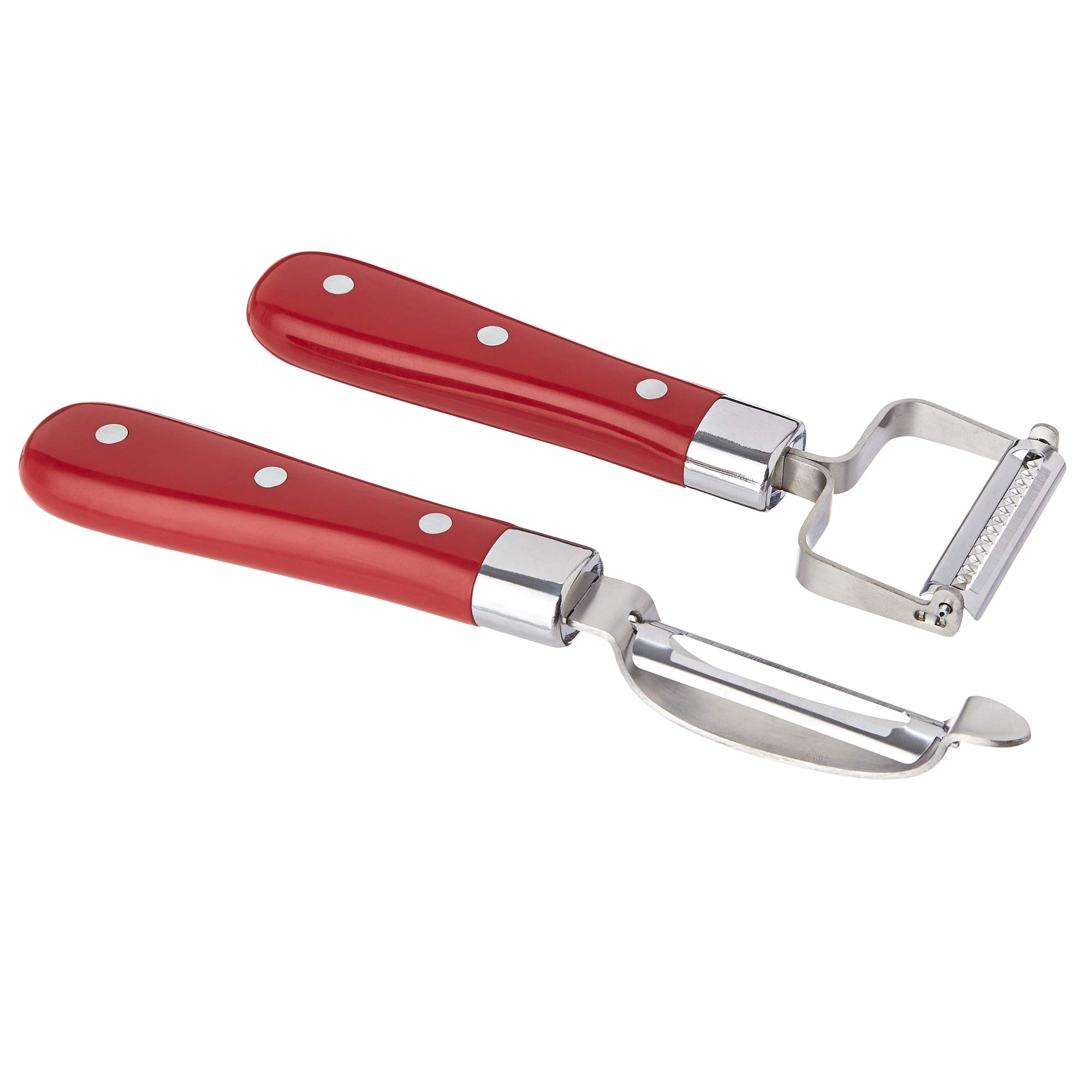 VINAU The Pioneer Woman Frontier Collection 2-Piece Peeler Set, Red