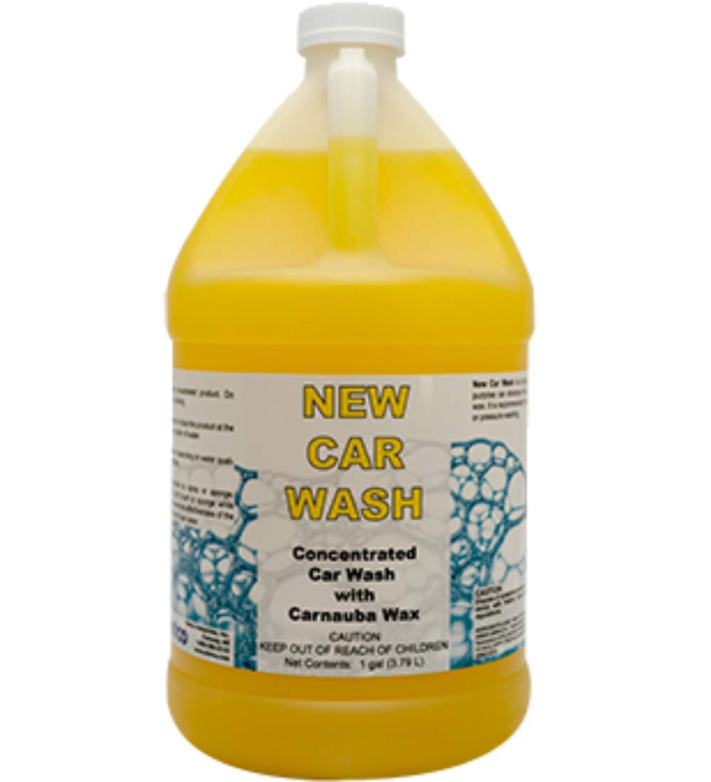 New CAR WASH - Concentrated Soap with Carnauba Wax for RV, School Buses, ATV, Boat, Motorcycle, Detailing, Cleaning- 1oz. per Gallon