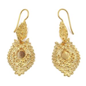 traditional portuguese filigree costume queen earrings #500383