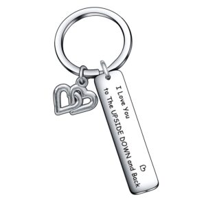 i love you to the upside down and back keychain (i love you to the upside down and back keychain)